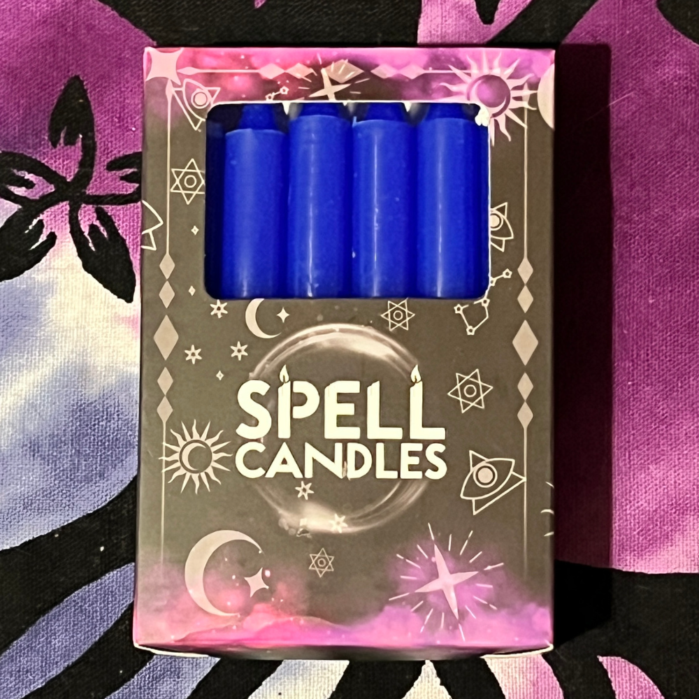 Blue Spell Candles – Hugs Across The Cosmos